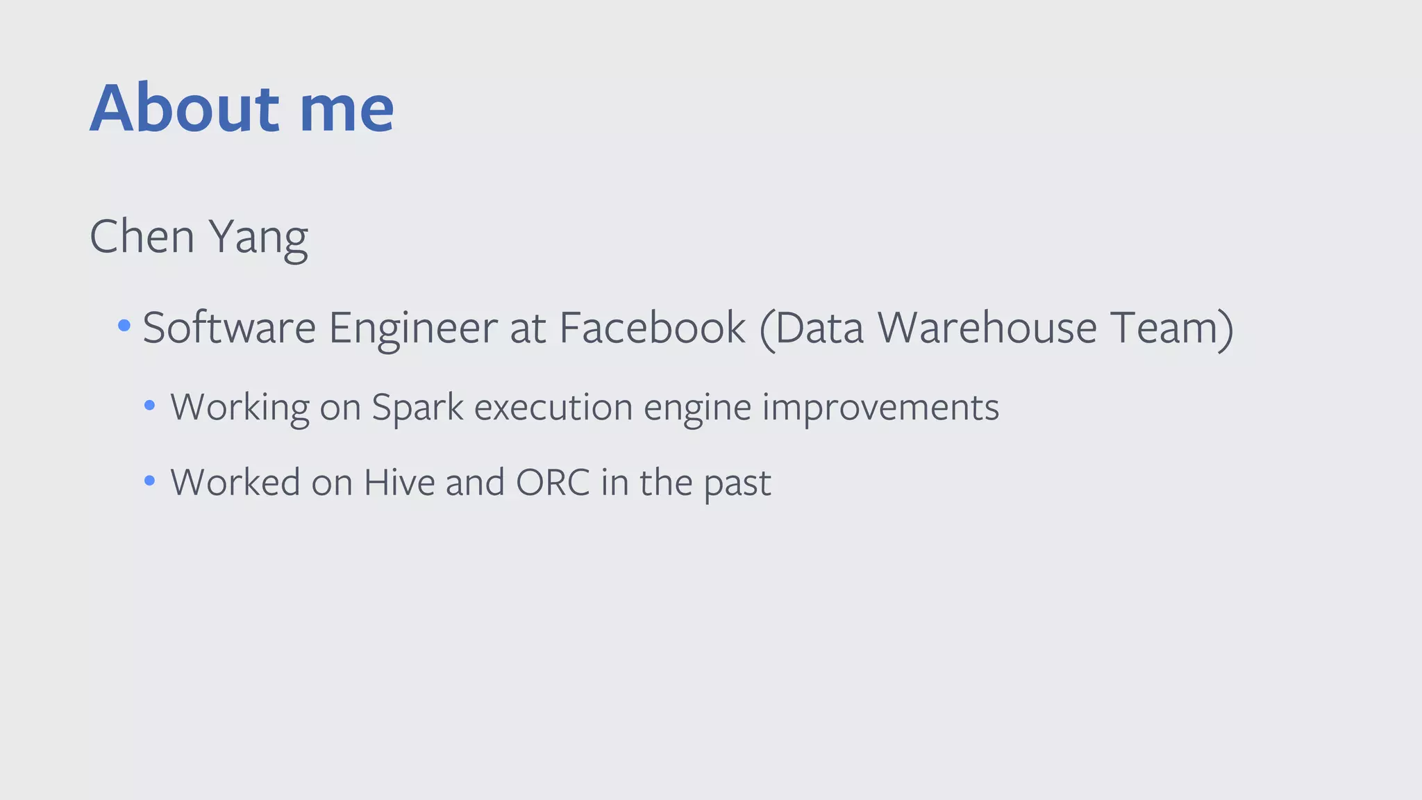 Vectorized Query Execution In Apache Spark At Facebook Ppt