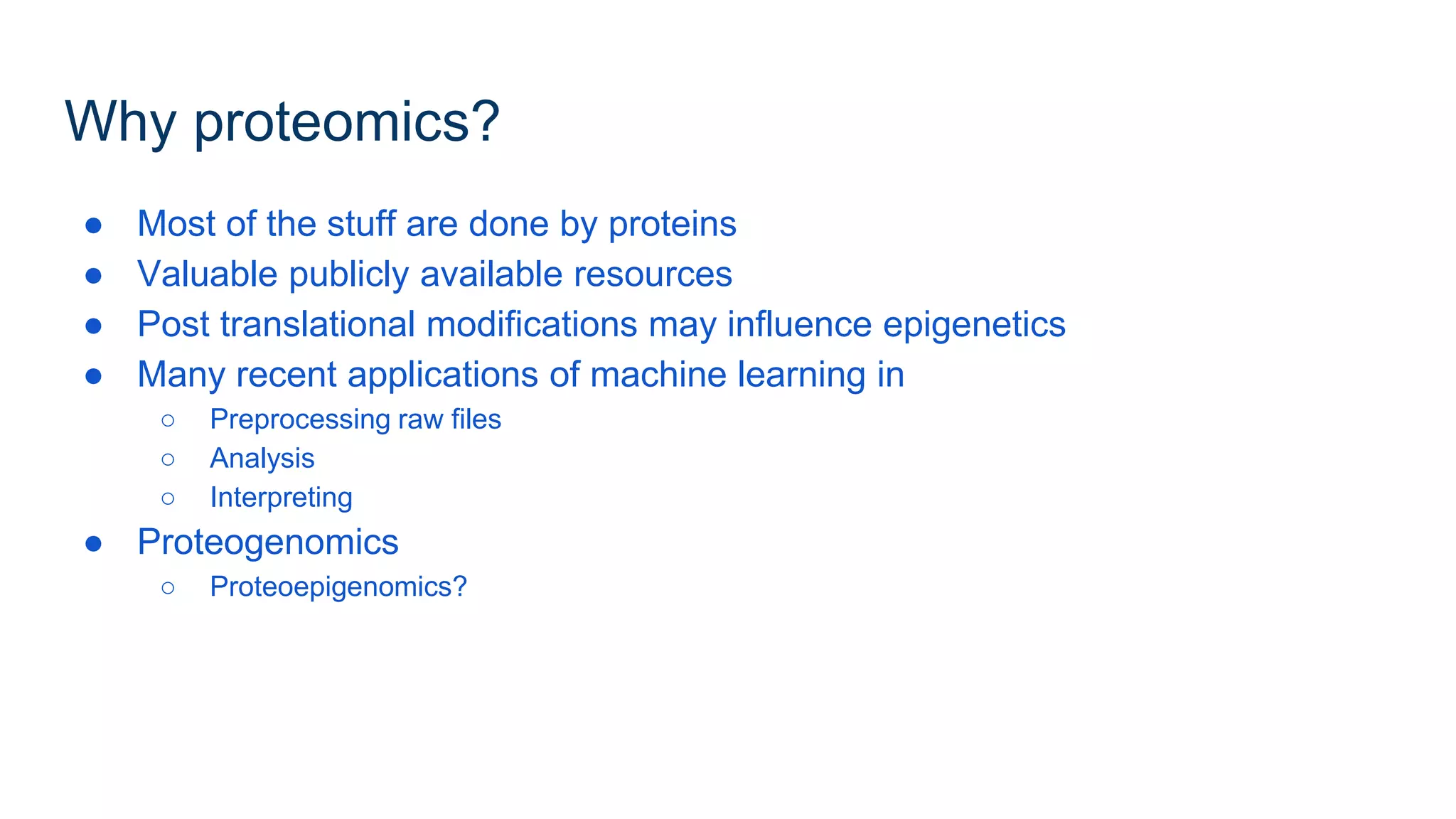 Introduction to proteomics | PPTX