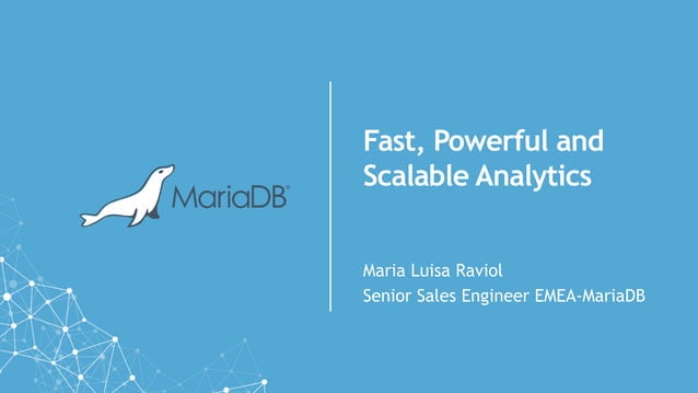 Big Data Analytics with MariaDB AX | PPT