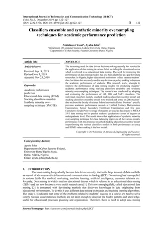 03 20250 classifiers ensemble | PDF