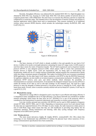 Machine to machine communication enabled internet of things: a review | PDF