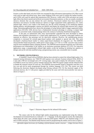 Affordable digital electronics for building a hybrid dynamic marker structure with infrared ...