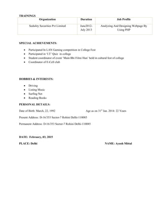 Resume | PDF