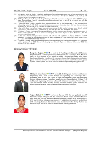 A multi-functional converter based switched reluctance motor drive for electric vehicle | PDF