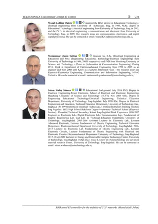 BBO tuned PI controller for the stability of TCP networks | PDF | Internet | Computing