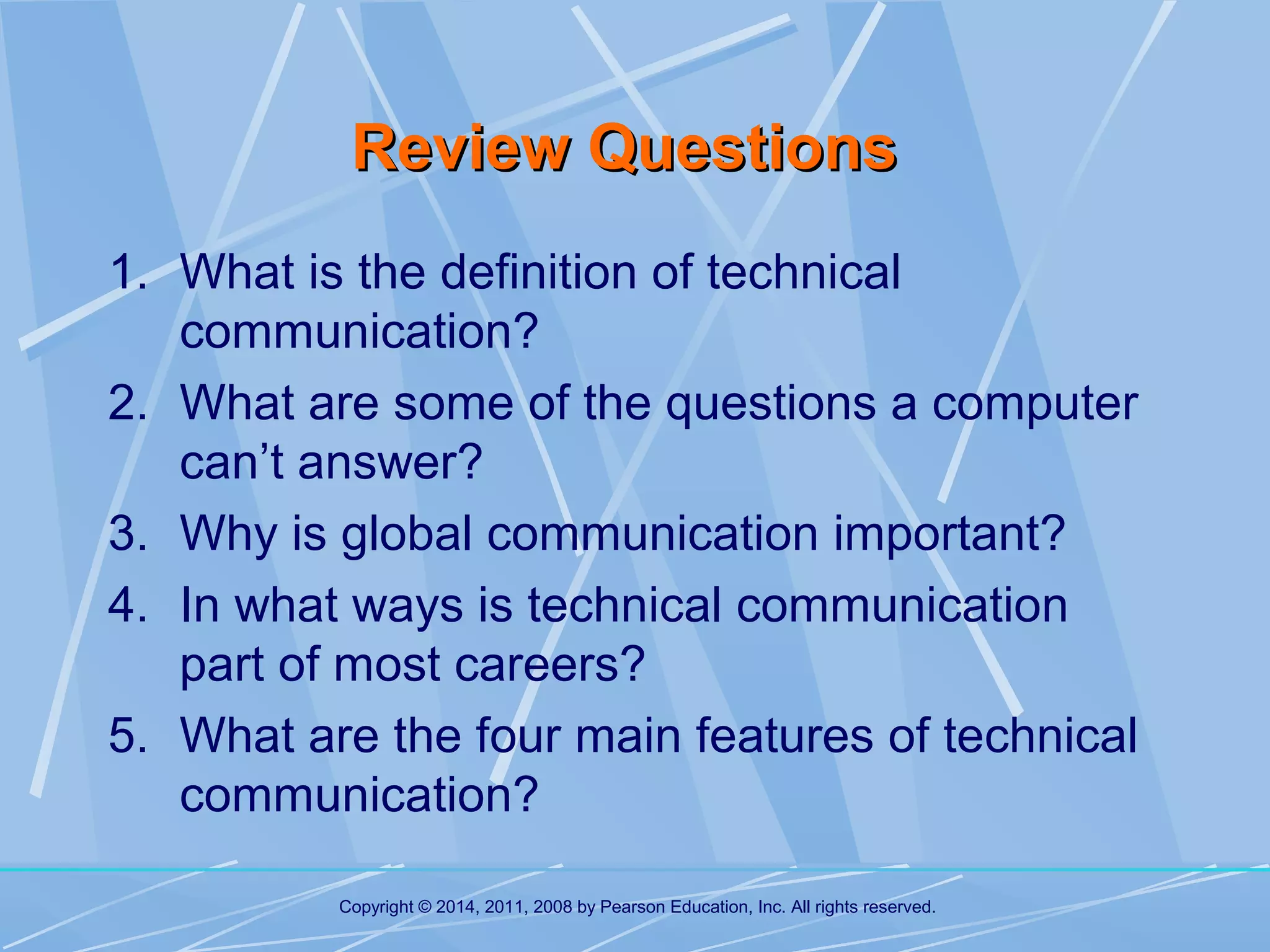 Chapter 1: Introduction to Technical Communications | PPT
