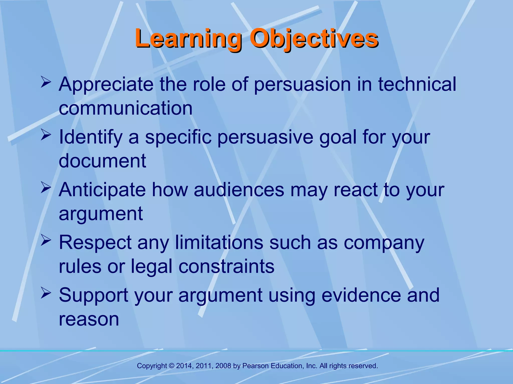 Chapter 3: Persuading Your Audience | PPT
