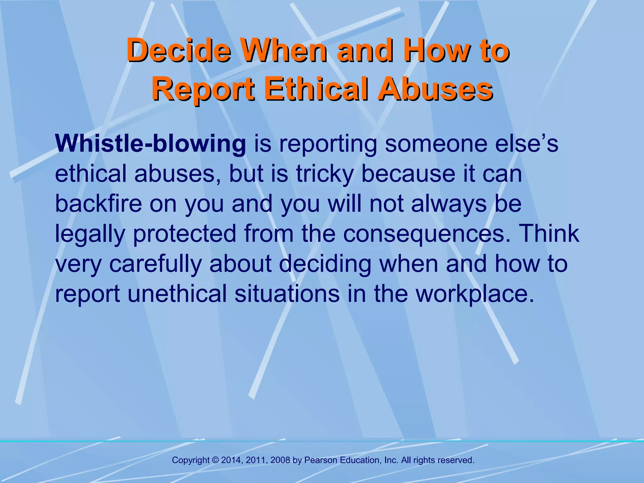 Chapter 4: Weighing the Ethical Issues | PPT