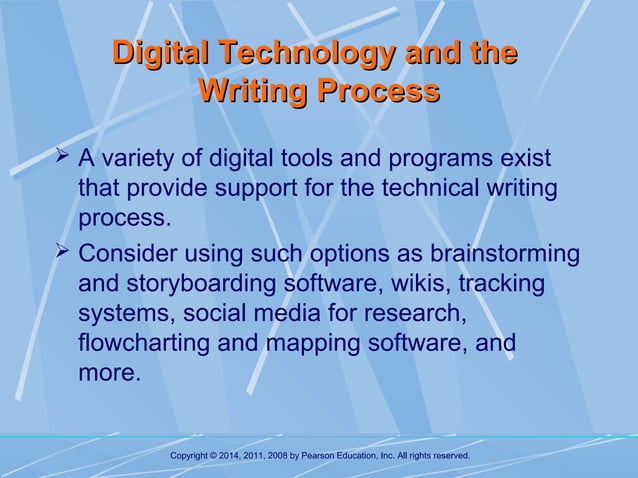 Chapter 6: An Overview of the Technical Writing Process | PPT