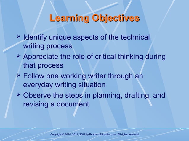 Chapter 6: An Overview of the Technical Writing Process | PPT