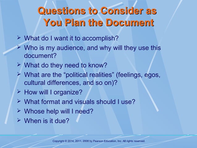 Chapter 6: An Overview of the Technical Writing Process | PPT