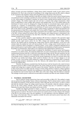 Reactive power sharing in microgrid using virtual voltage | PDF