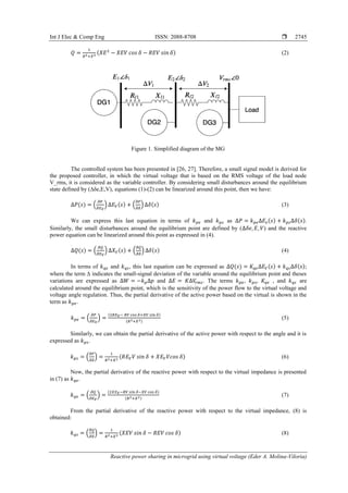 Reactive power sharing in microgrid using virtual voltage | PDF