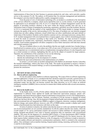 Productivity of incident management with conversational bots-a review | PDF