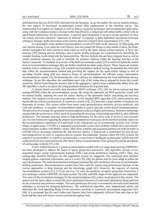 Personalized E-commerce based recommendation systems using deep-learning techniques | PDF