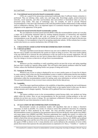 Personalized E-commerce based recommendation systems using deep-learning techniques | PDF