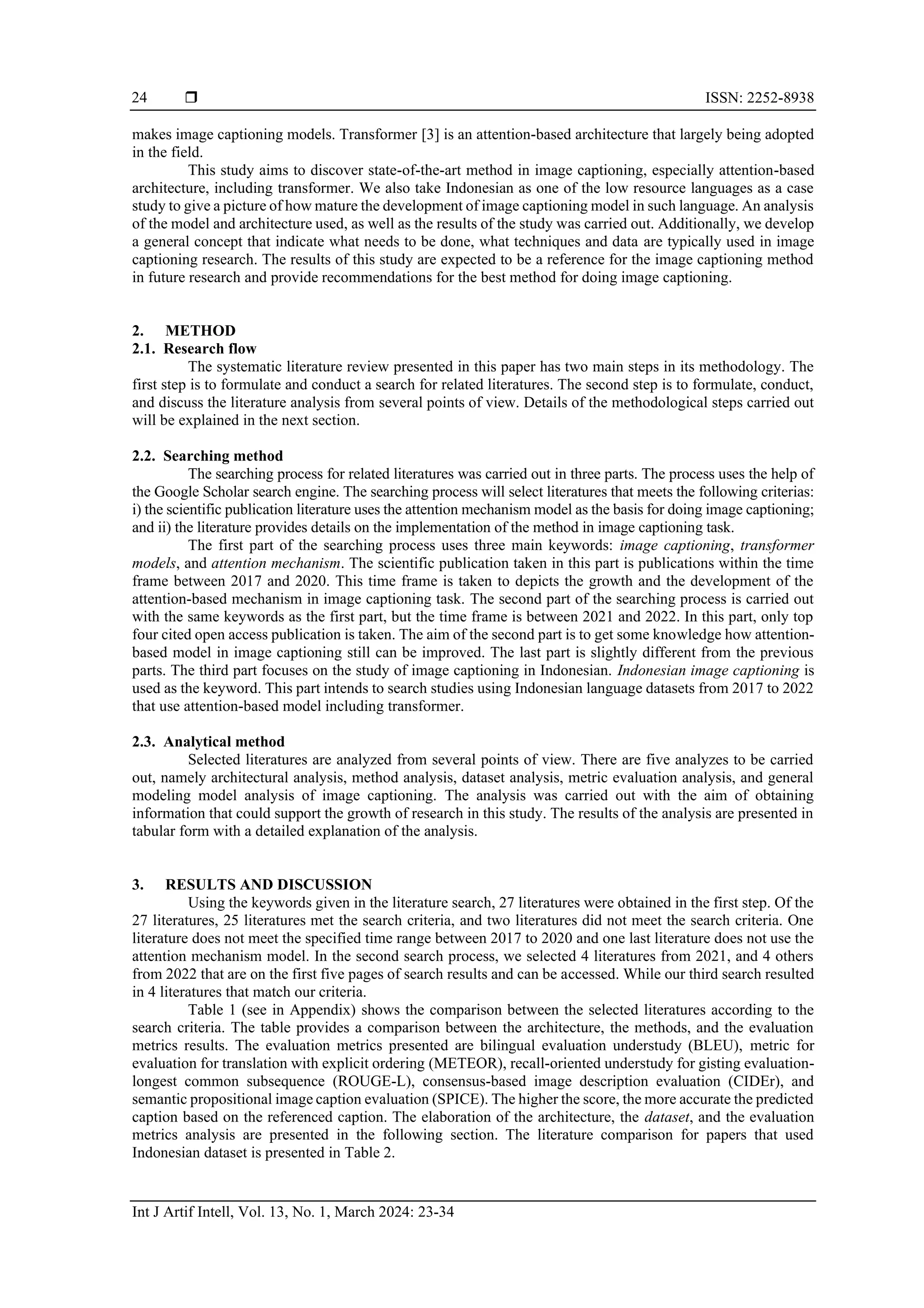 A study on attention-based deep learning architecture model for image captioning | PDF