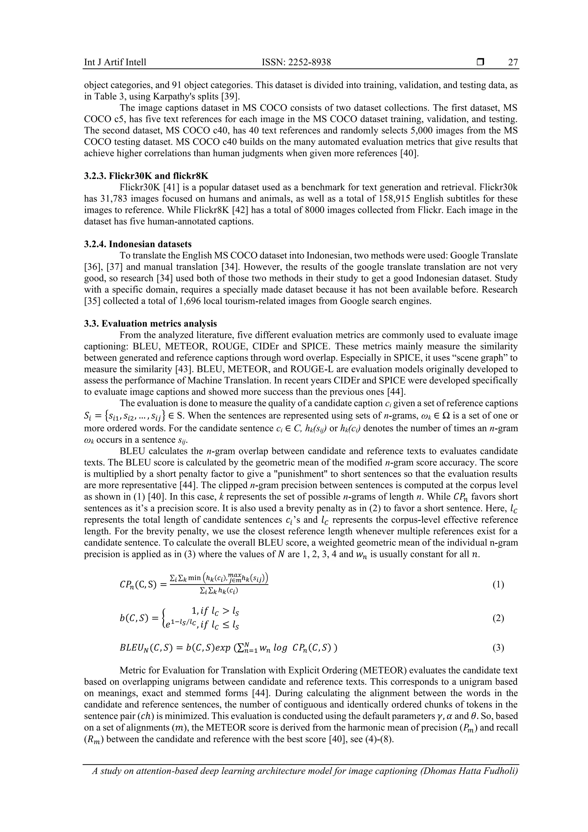 A study on attention-based deep learning architecture model for image ...