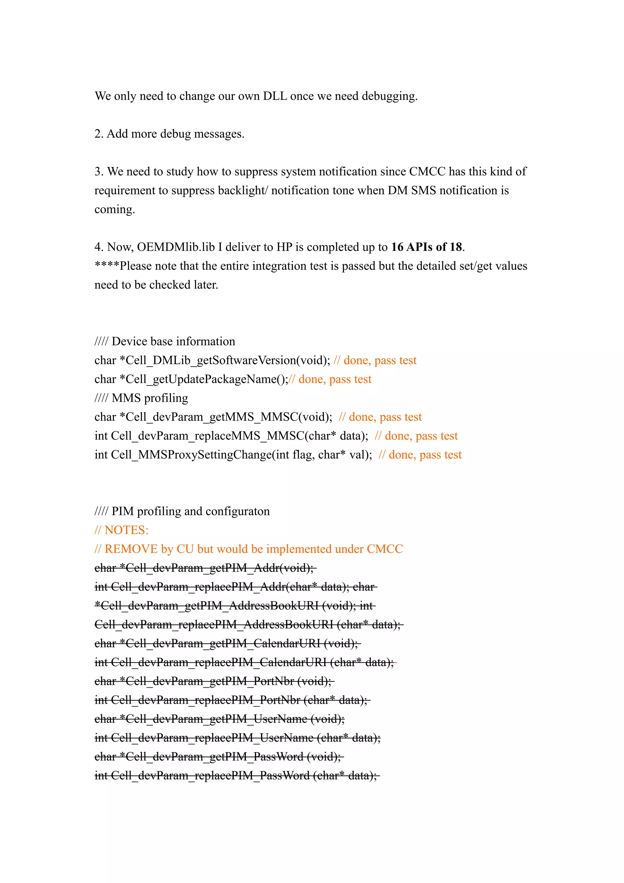 OMA DM UI & Report | DOC