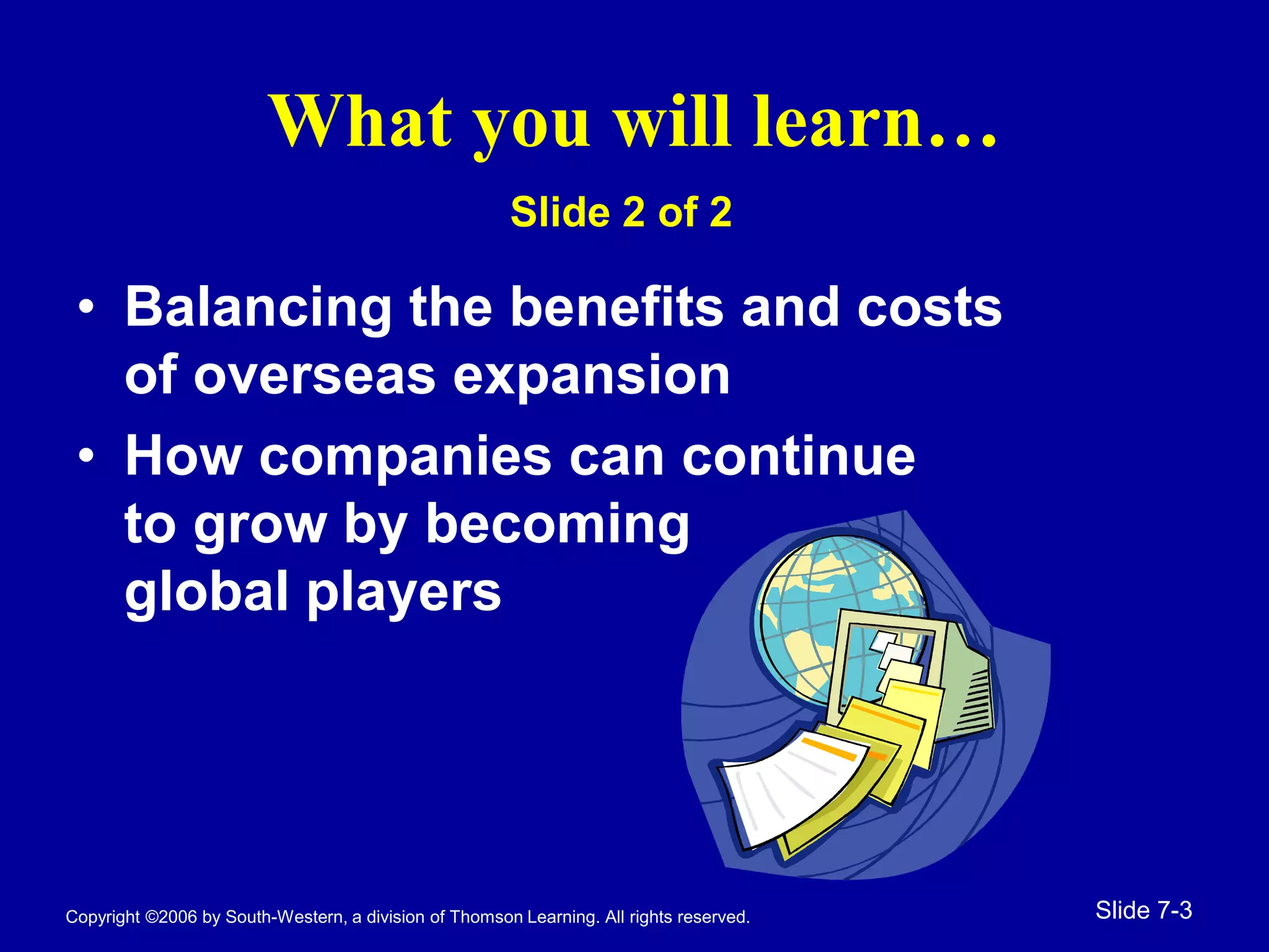 Chapter 7 Global strategy | PPT