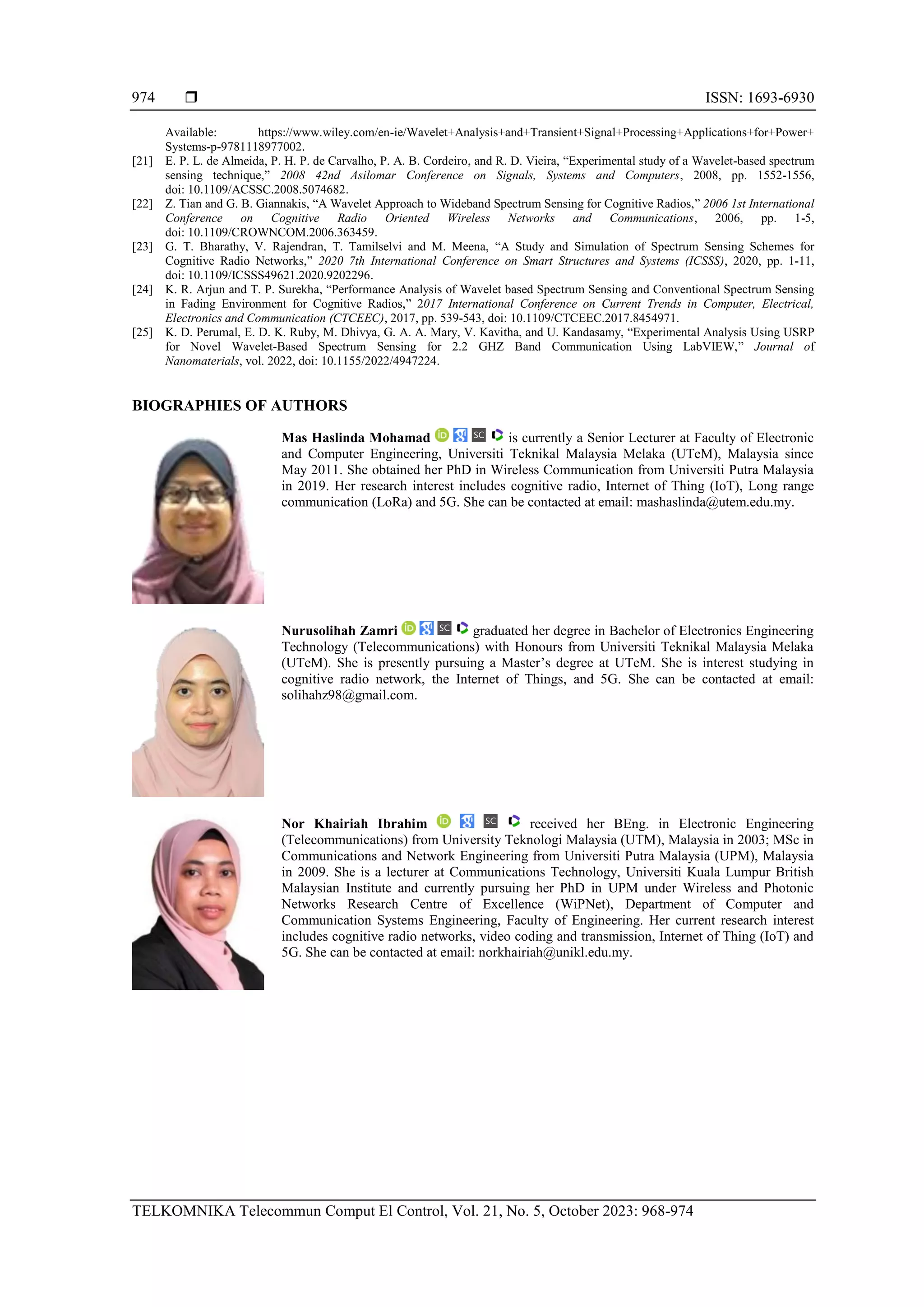 Wavelet-based sensing technique in cognitive radio network | PDF ...