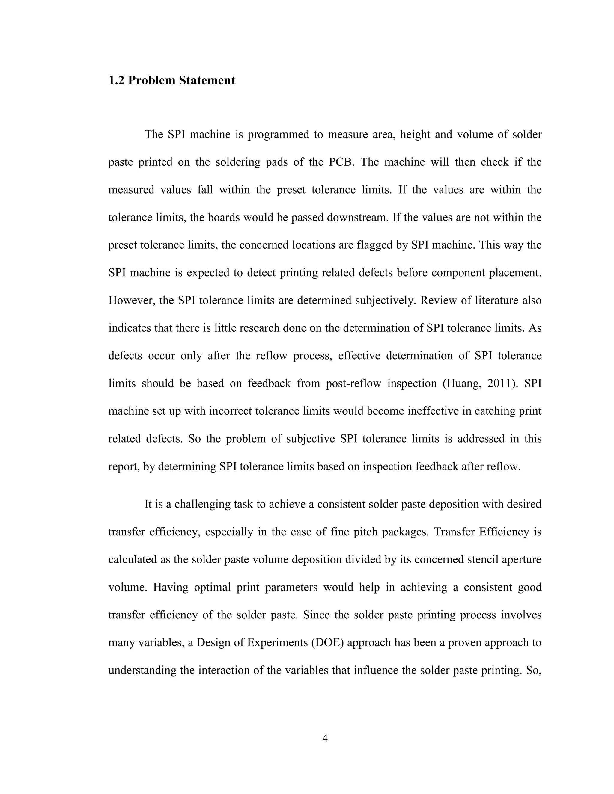 Determination of solder paste inspection tolerance limits for fine ...