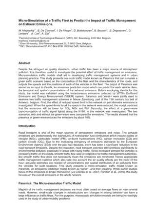 5. Microsimulation of Traffic | PDF | Automotive Industry | Industries