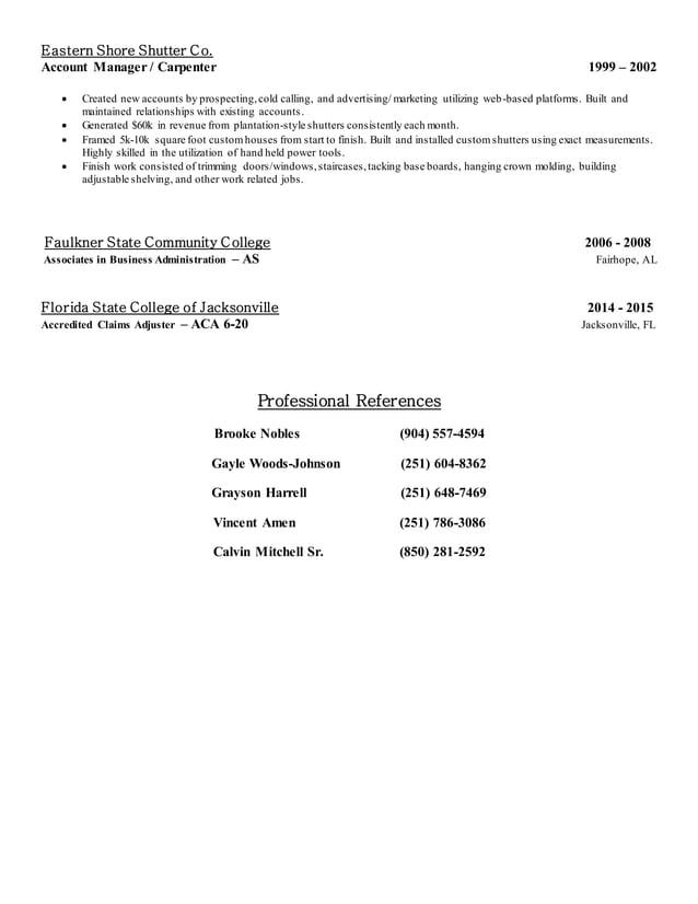 ARMSTRONG RESUME | DOCX | Business | Business and Finance