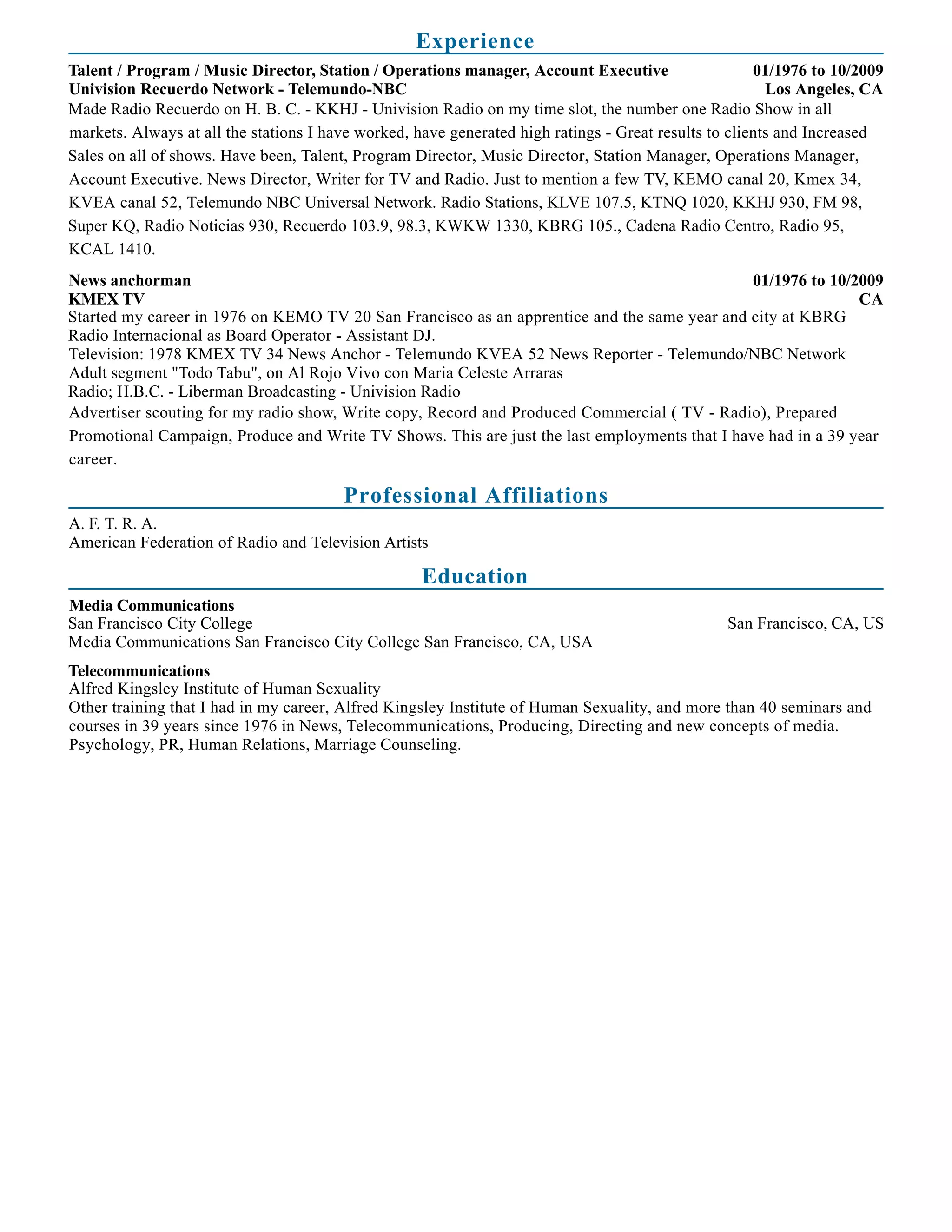 Alfredo Najera Resume 2015 | PDF