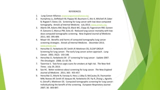 The Case for Lung Cancer Screening ASRT presentation | PPTX