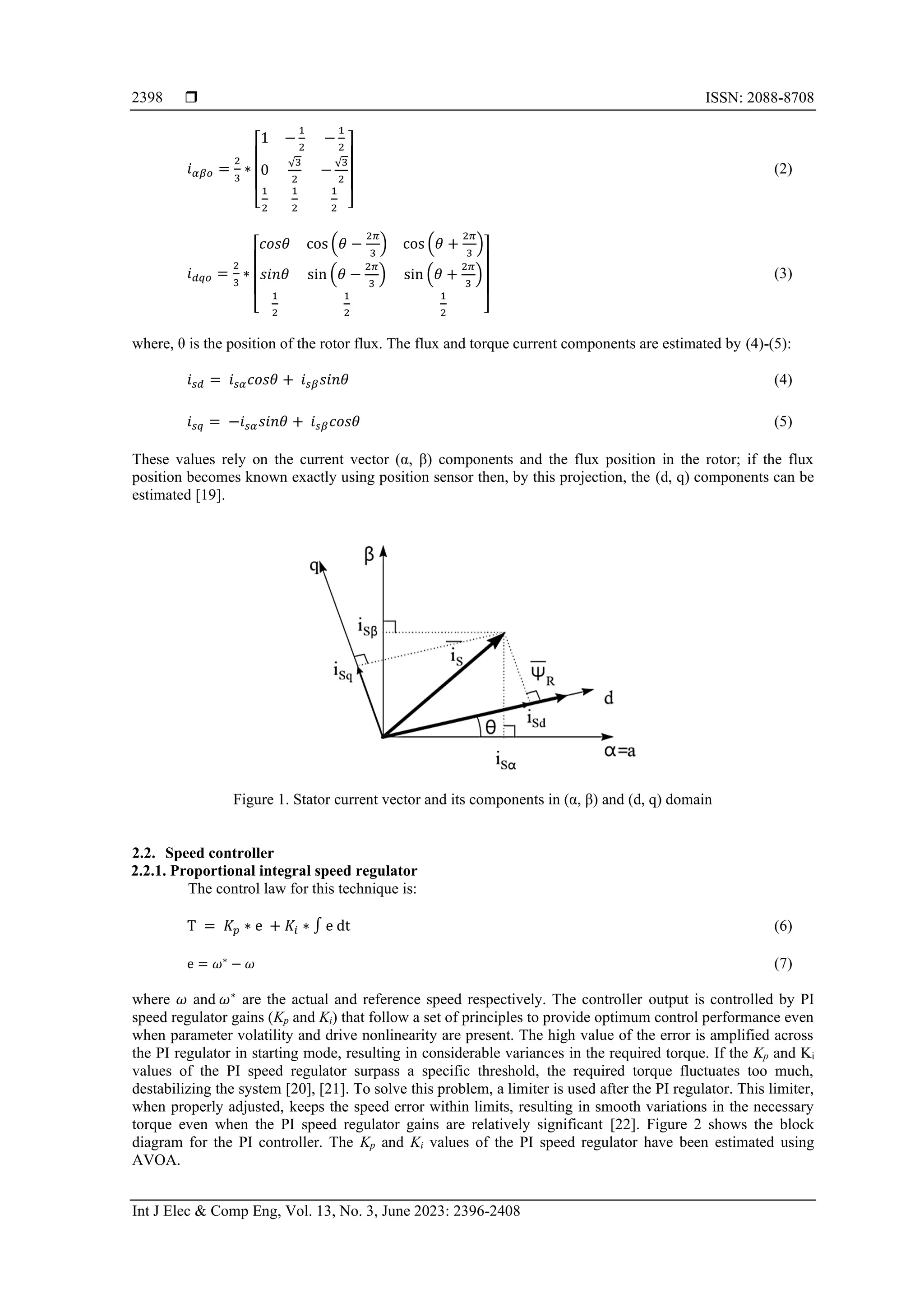 African vulture optimizer algorithm based vector control induction motor drive system | PDF