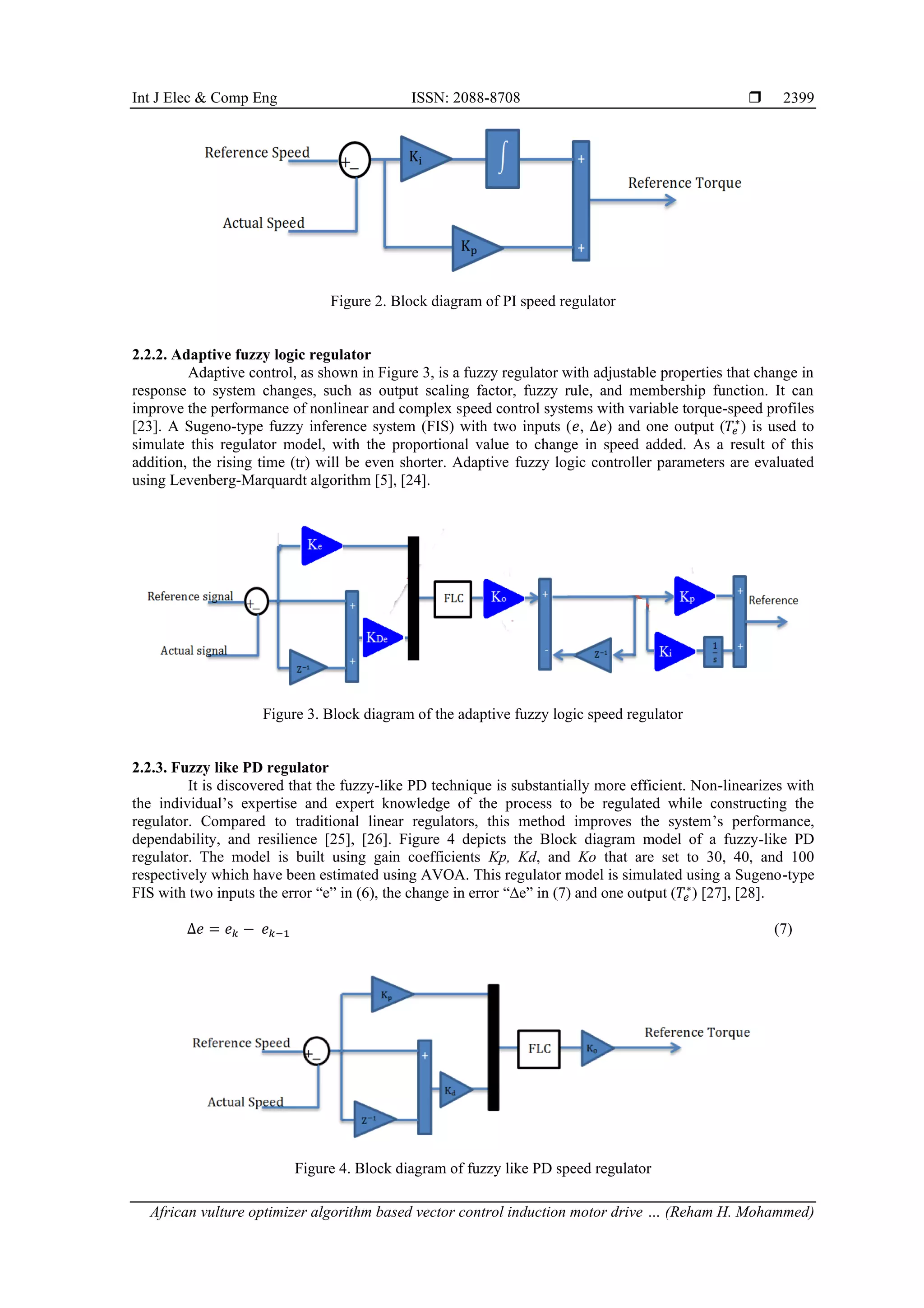 African vulture optimizer algorithm based vector control induction motor drive system | PDF