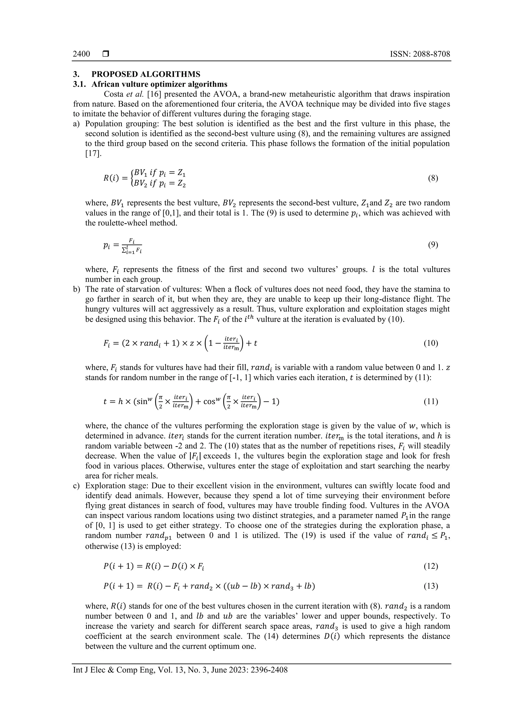 African vulture optimizer algorithm based vector control induction motor drive system | PDF