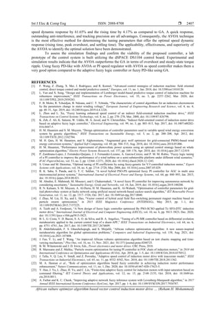 African vulture optimizer algorithm based vector control induction motor drive system | PDF