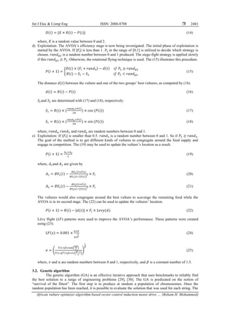 African vulture optimizer algorithm based vector control induction ...