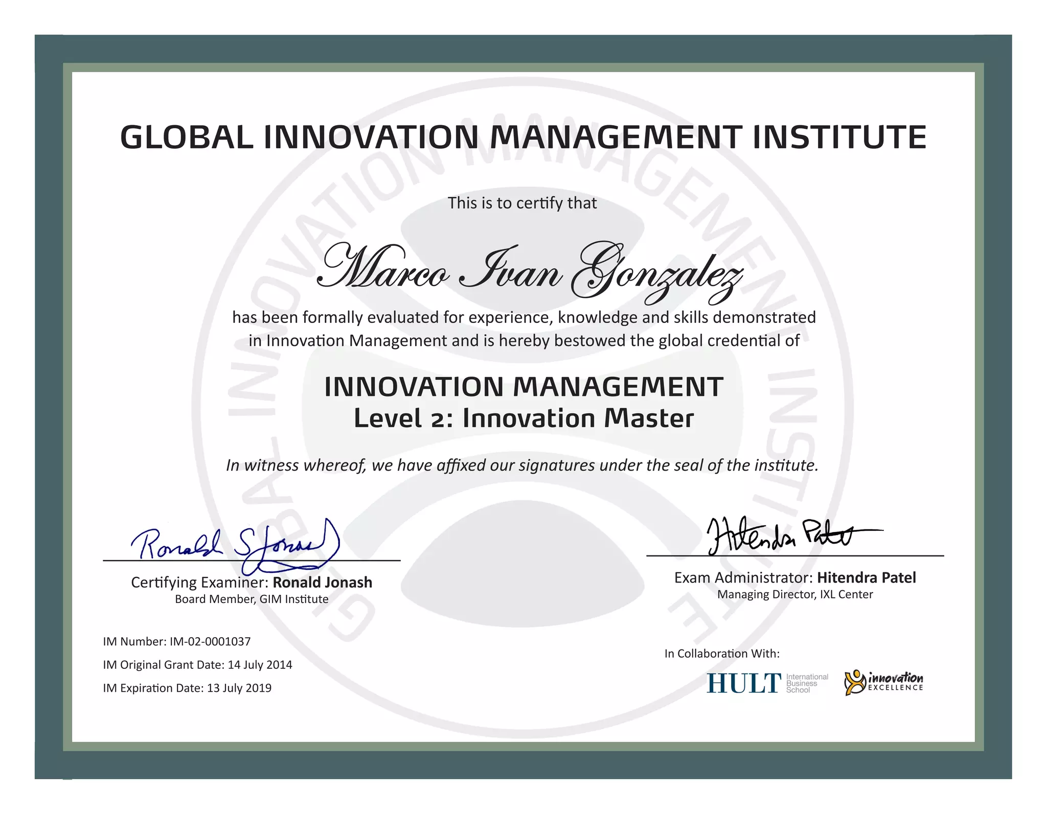 GIMI Certification_MarcoIvanGonzalez | PDF
