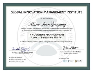 GIMI Certification_MarcoIvanGonzalez | PDF