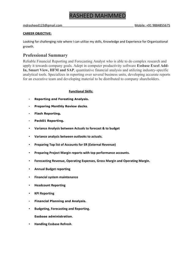 Rasheed Mahmmed | DOC | Computer Software and Applications | Computing