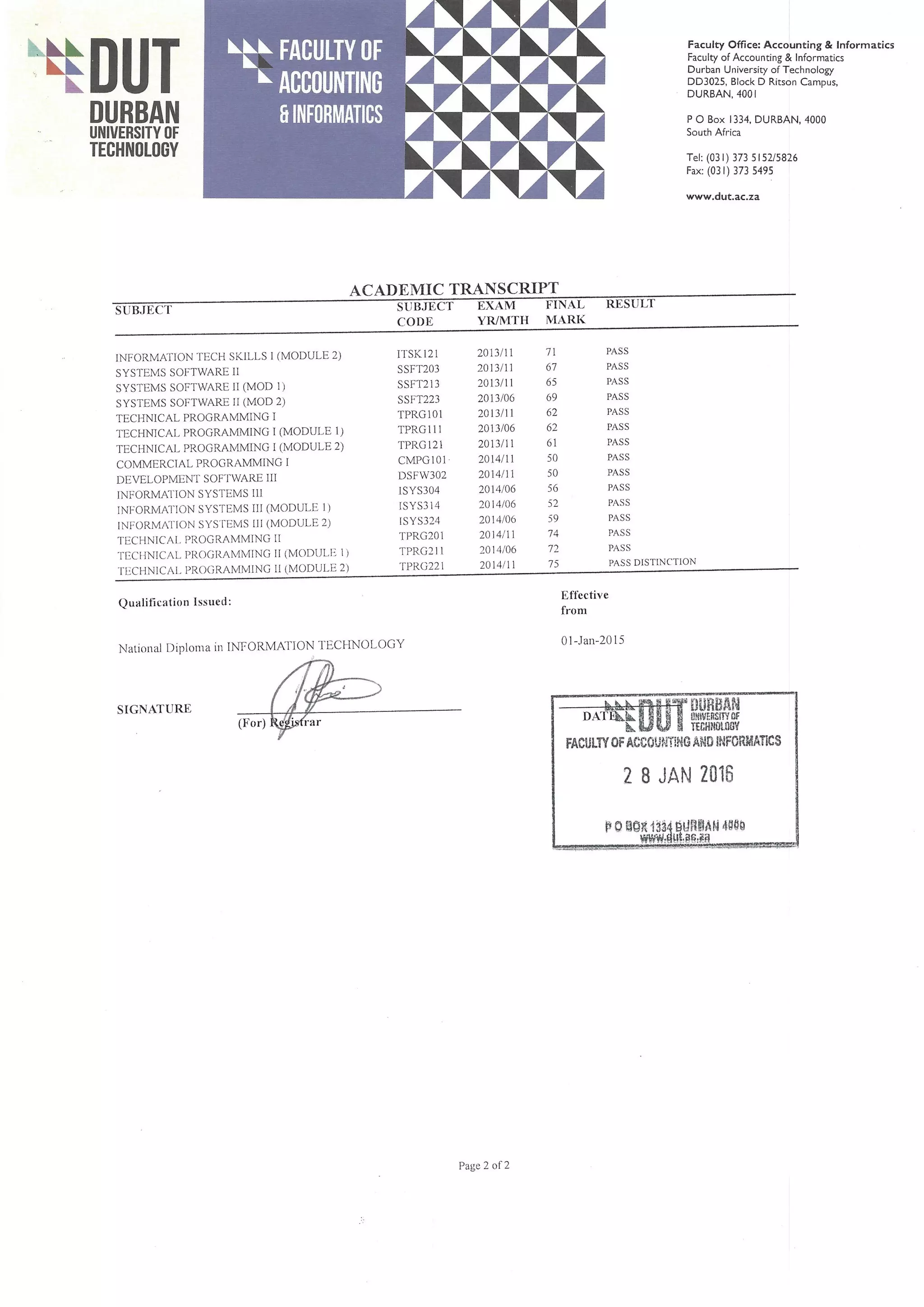Academic Record | PDF