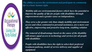 Occupational Therapy and Therapeutic Technologies Interventions | PPTX