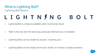 Lightning Bolt for Communities 101 | PPT
