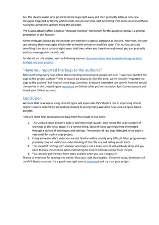 How the PVS-Studio Team Improved Unreal Engine's Code | PDF | Web Development | Internet