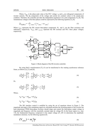 Islanding Detection of Inverter Based DG Unit Using PV System | PDF