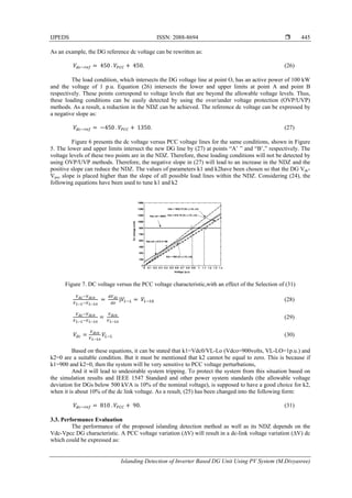 Islanding Detection of Inverter Based DG Unit Using PV System | PDF