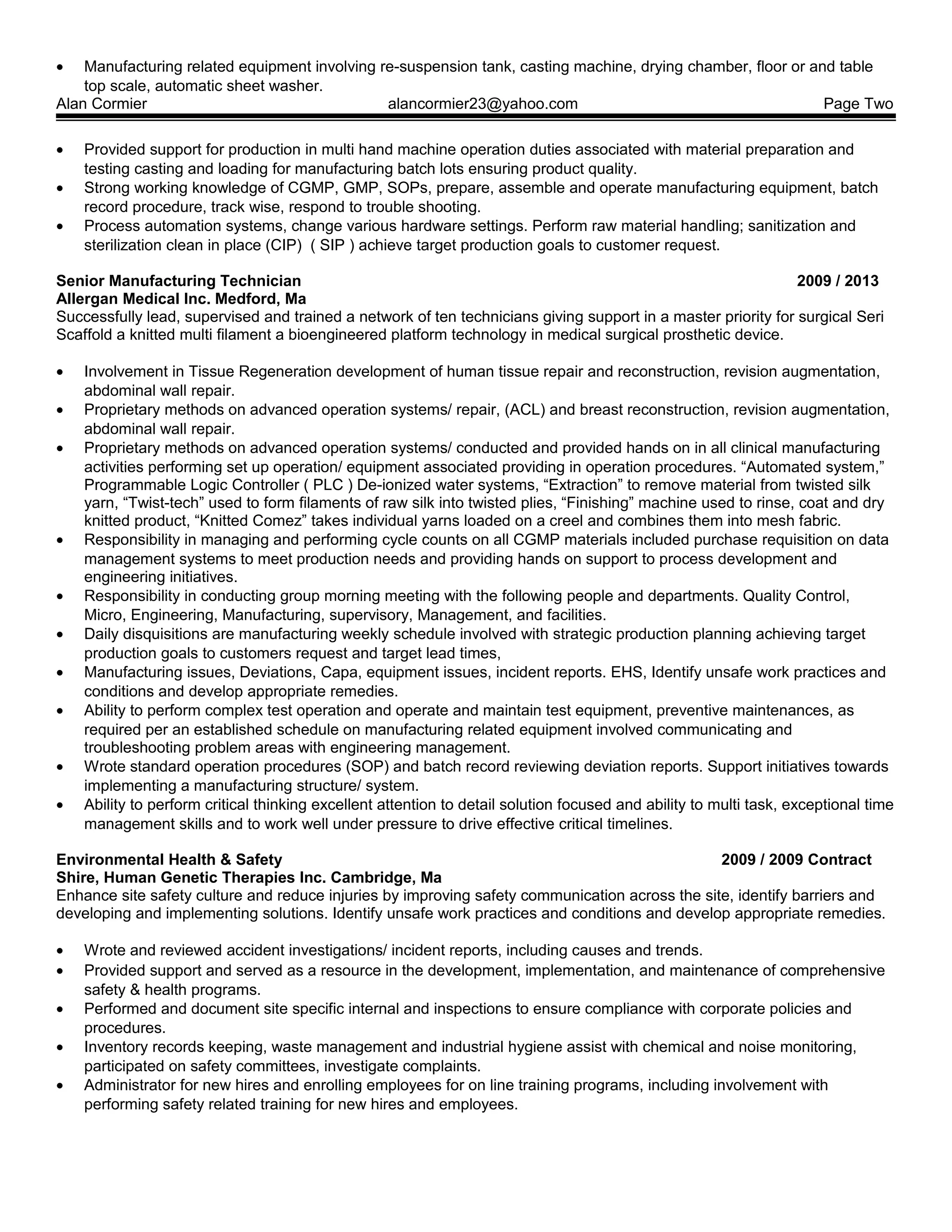 AJCormier -new Update 2015 resume | PDF