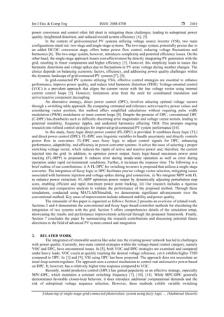 Enhancing of single-stage grid-connected photovoltaic system using ...