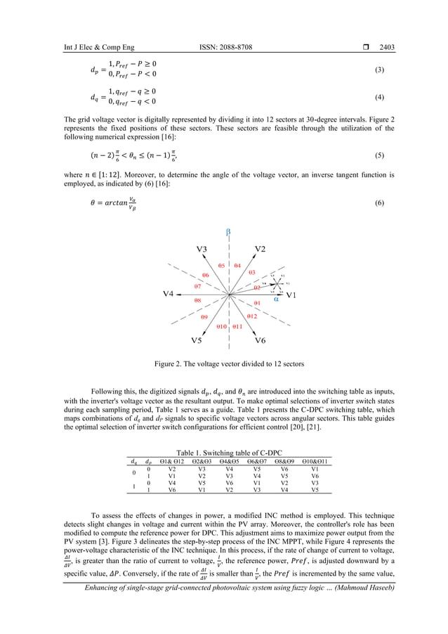 Enhancing of single-stage grid-connected photovoltaic system using fuzzy logic controller | PDF