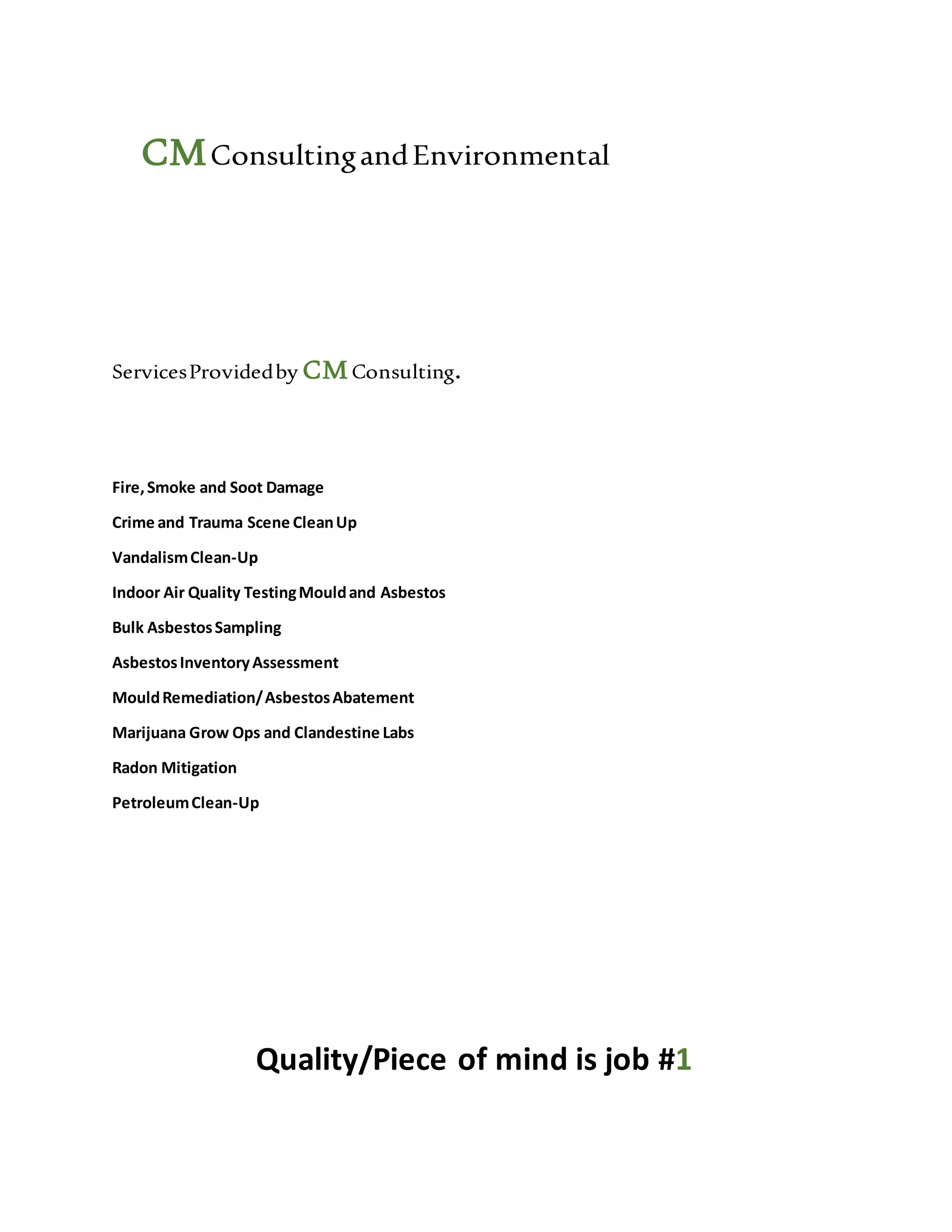 CM Consulting and Environmental | DOCX