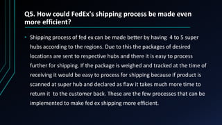 How FedEx Works | PPT