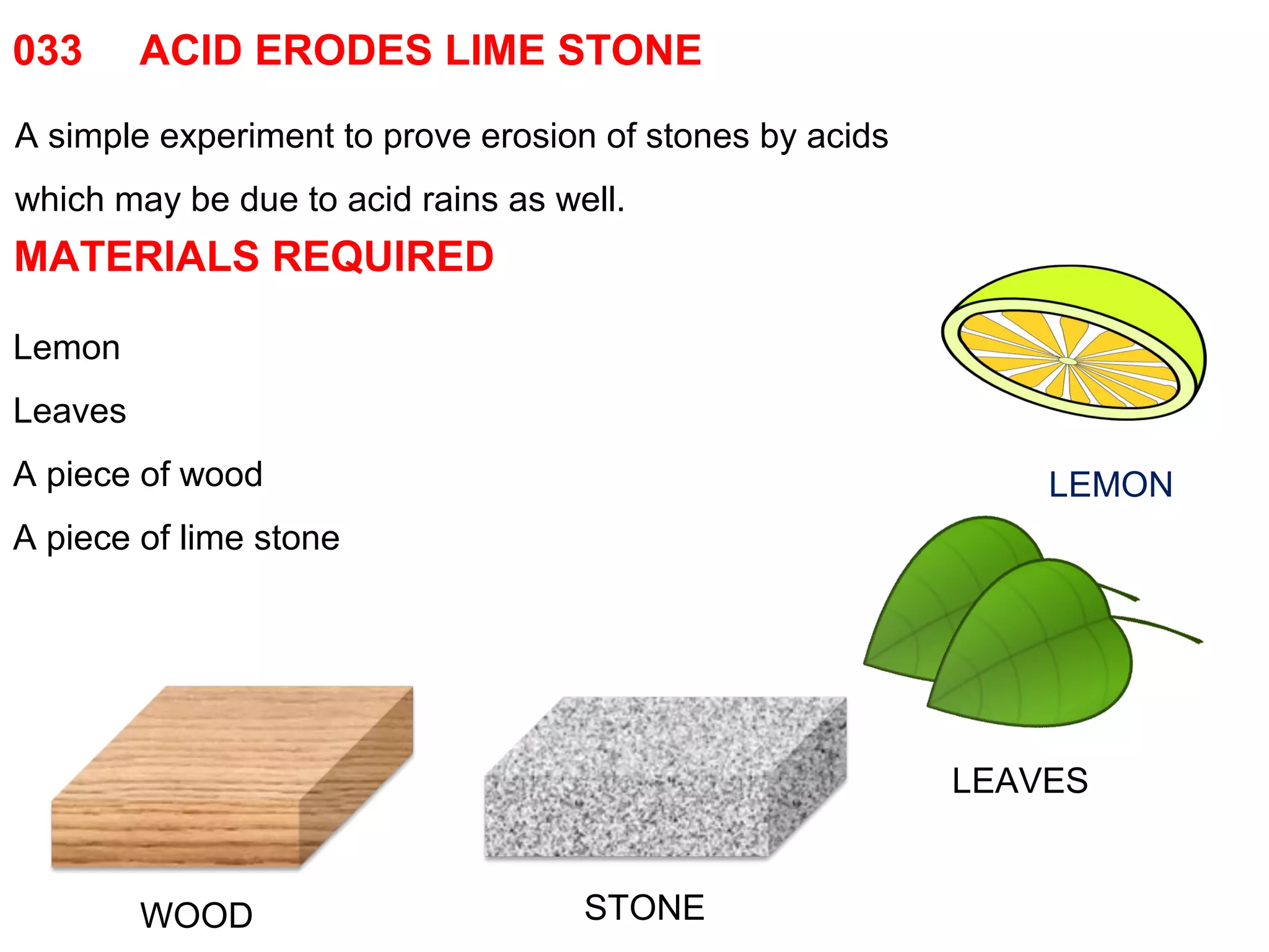 033 acid erodes limestone | PPT